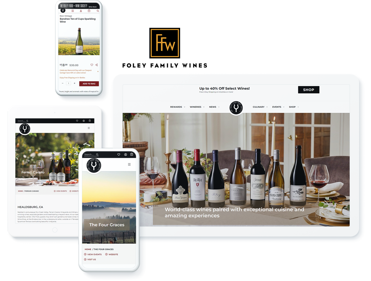Winery Website Redesign and Development with Salesforce Integration ...