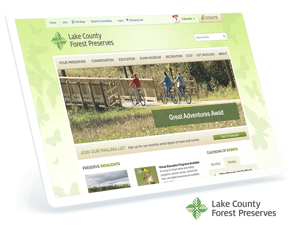 Forest Preserve Web and Application Development on idev | Lake County ...